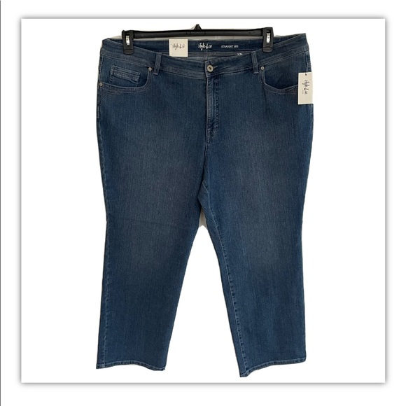 Style & Co. | Jeans | Style Co 22w Petite Straight Leg Jeans High Ris ...